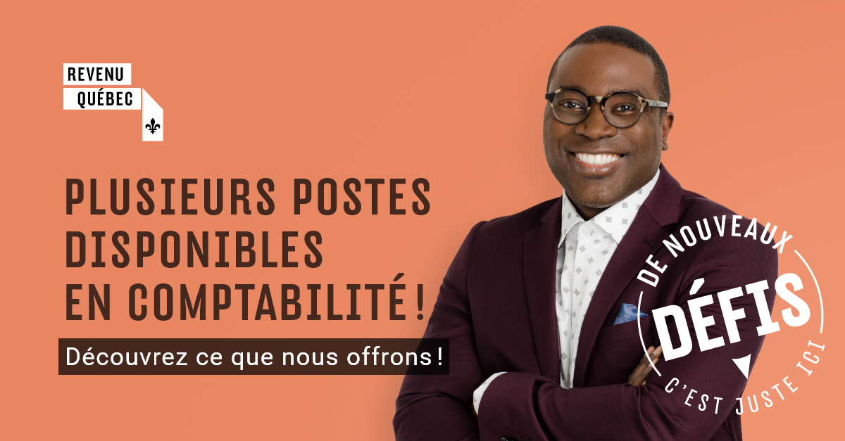 Emplois dans le domaine de la comptabilité | Revenu Québec